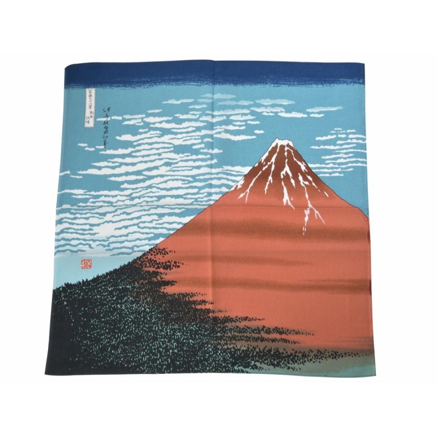 訳あり 風呂敷 有職 丹後ちりめん 浮世絵 約68cm 二巾 日本製 レーヨン 赤富士 sy-234-30 : 和の心 小雪 - 通販 - Yahoo!ショッピング