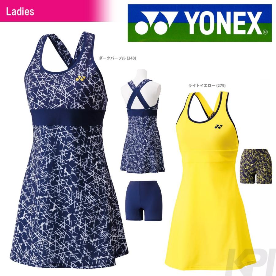 YONEX 「均一セール」YONEX ヨネックス 「WOMEN レディース ワンピース インナースパッツ付 20346」ウェア「SSウェア」『即日出荷』 夏用 冷感 : KPI - 通販 ...