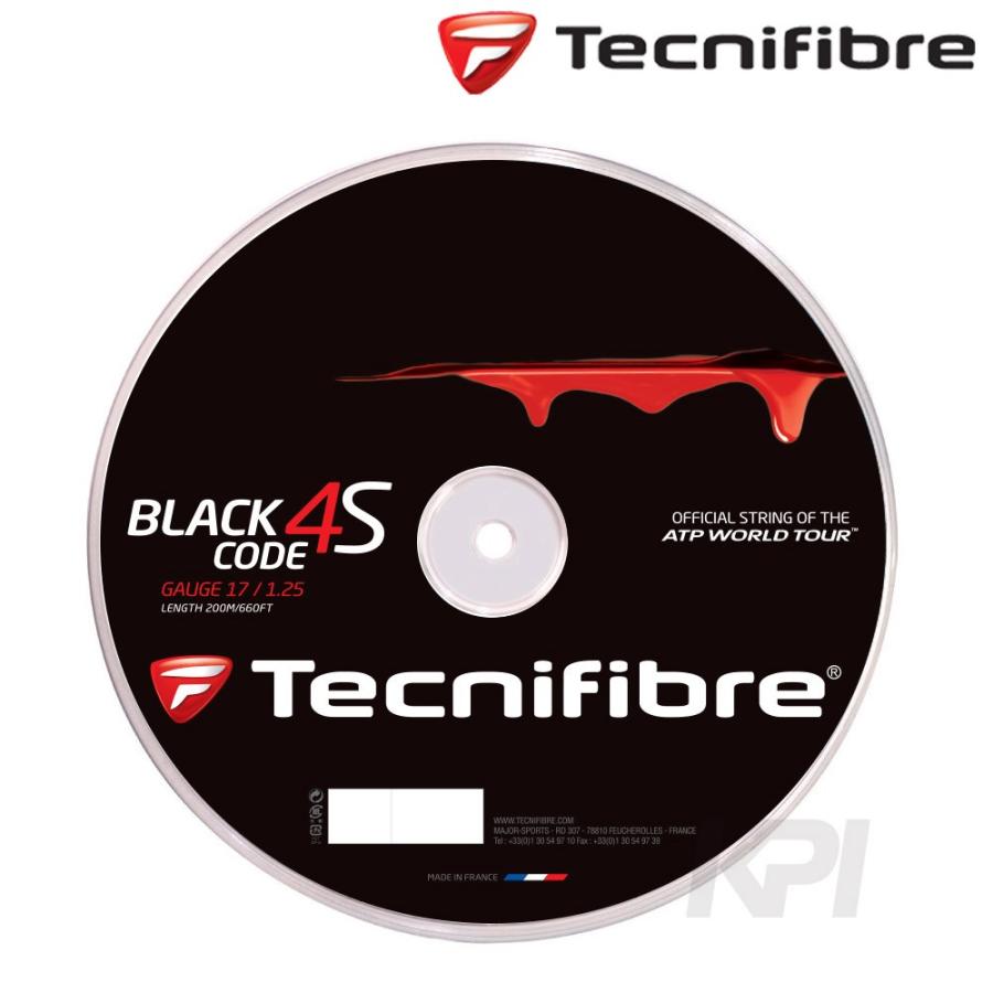 Tecnifibre テクニファイバー 「BLACK CODE 4S 1.25 ブラックコード4S 200mロール TFR517」硬式テニスストリング ガット : KPI - 通販 ...