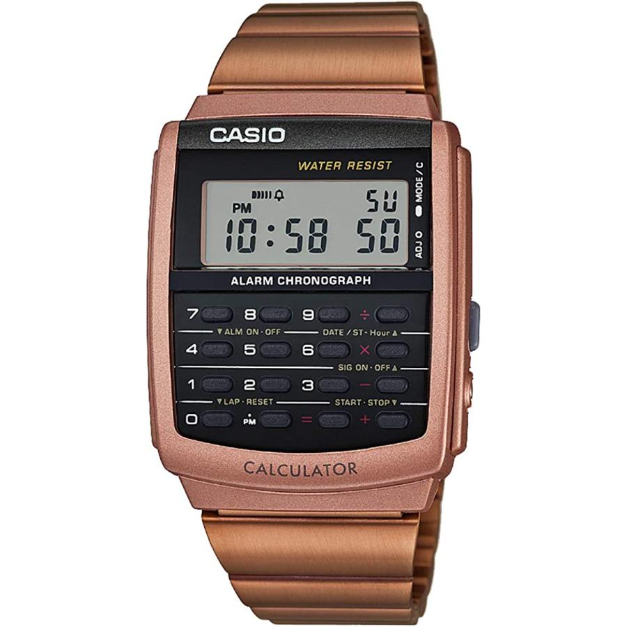 スタンダード（CASIO） 【特価!!】カシオCASIO スタンダードウォッチ カリキュレーター ユニセックス 腕時計 メタルベルト CA ...