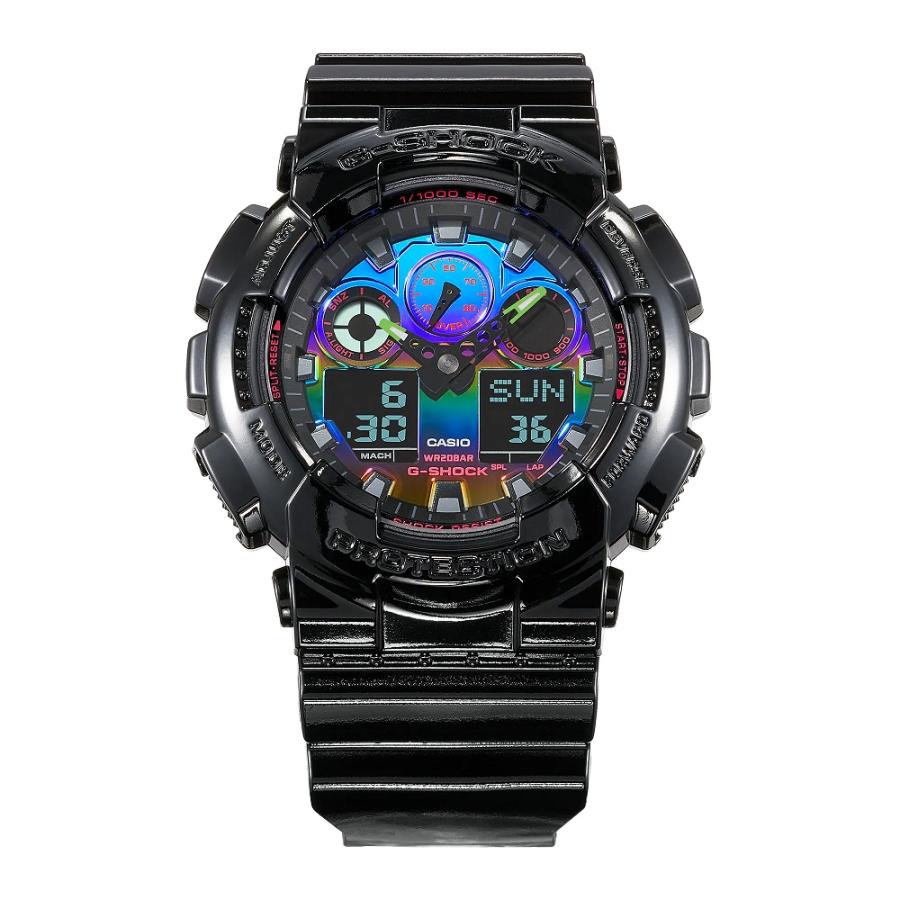 G-SHOCK カシオCASIO Gショック ジーショック Virtual Rainbow ヴァーチャルレインボー GA-100RGB ...