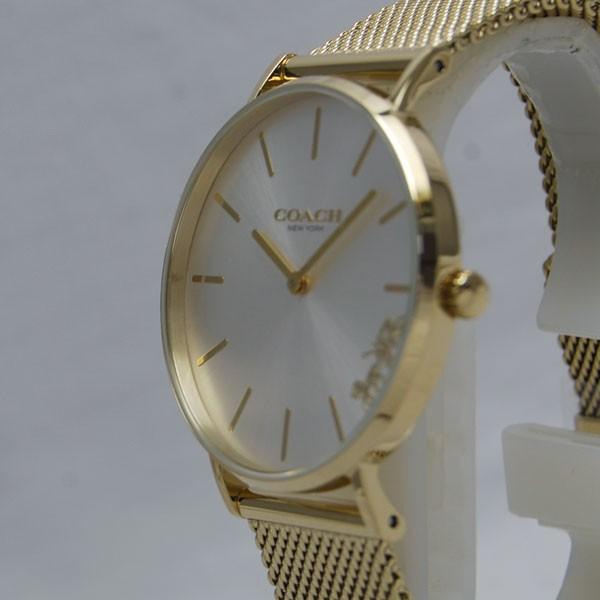 COACH Perry コーチ ペリー アナログ ユニセックス ゴールドメッシュ ステンレス 36mm 14503125 :COACH ...