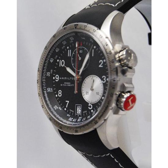 HAMILTON ハミルトン Hamilton カーキ ETO ブラック ラバーベルト H77612333 : K・R セレクトショップ ...