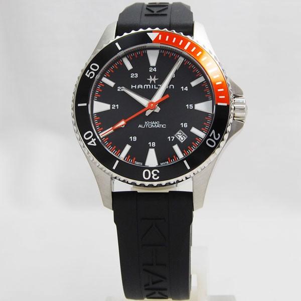HAMILTON ハミルトン Hamilton カーキ ネイビー スキューバ オート オレンジ H82305331 : K・R セレクト ...