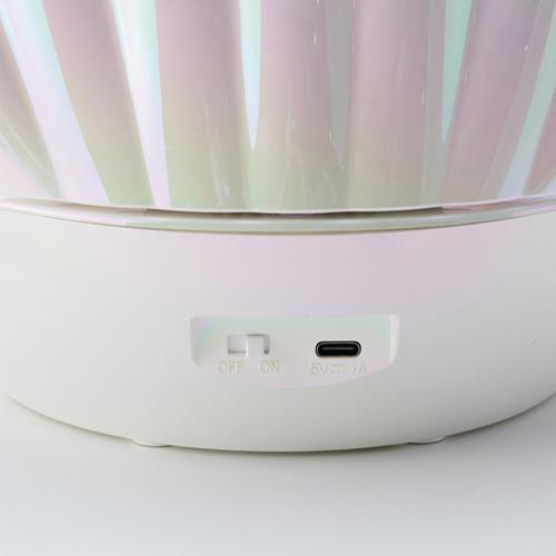 ビッグシェルランプ グリッター シルバー ランプの色が多様に変化 (AC電源アダプター付き) イシグロ/18167 : kret - 通販 ...