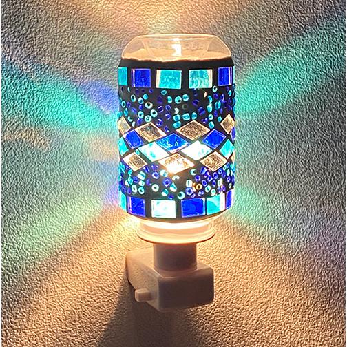 モザイクアロマライト コンセント型 パルティブルー (白熱電球付き) イシグロ/21167 : kret - 通販 - Yahoo!ショッピング