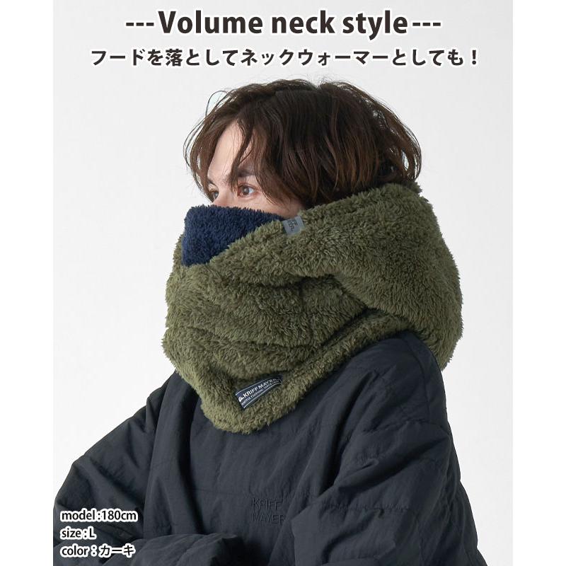 KRIFF MAYER Kid's Collection クリフメイヤー ボア ニンジャりん フード型 ネックウォーマー イヤーマフ マフラー ...