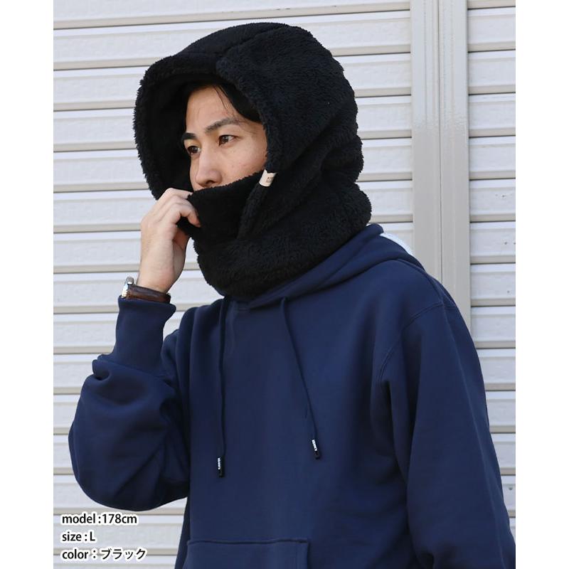 クリフメイヤー KRIFF MAYER ボア ニンジャりん フード型 ネックウォーマー イヤーマフ マフラー ニット 冬 防寒 キッズ メンズ ...