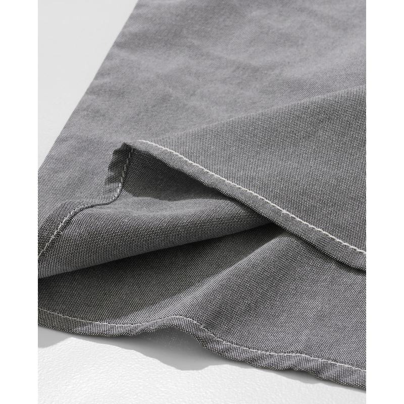 KRIFF MAYER クリフメイヤー メンズ ユニセックス ワークシャツ レギュラーカラー 刺繍 胸ポケット アメカジ 夏 シャンブレー ...