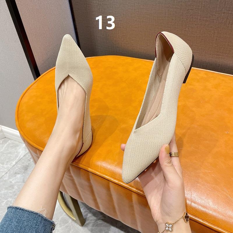 パンプス レディース スクエアトゥ ローヒール バレエシューズ ぺたんこ フラット 超軽量 (22575) : KSSHOJI - 通販 ...