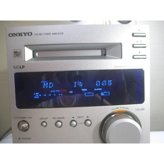 ONKYO FR-155GX 〓 山椒は小粒・・・ オンキョーのCD,MDチューナー・アンプ, PU+Assy+ベルト新品,美品,3M保証 ...