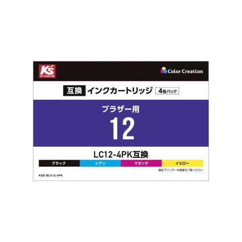 カラークリエーション 互換 4色パック LC12−4PK KSD-BLC12-4PK : ケーズデンキ Yahoo!ショップ - 通販 - Yahoo!ショッピング