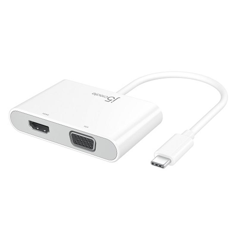 j5 create j5 create JCA175 USB-C to HDMI & VGA Adapter with PD 3.0& USB ...