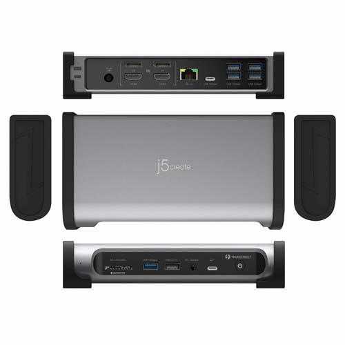 j5 create Thunderbolt4 15in1 クワッドディスプレイ ドッキングステーション JTD568 ...