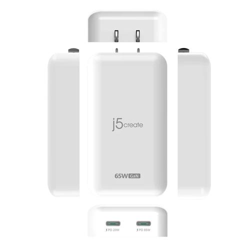 j5 create 急速充電器 65W GaN Slim PD USB-C 2Port Charger JUP2465 : ケーズデンキ ...