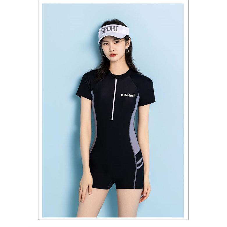 水着 レディース 競泳用水着 ジム 体型カバー ワンピース水着 オールインワン 半袖 UVカット ビキニパンツ 韓国風 可愛い スイムウェア ママ水着 :0229-e1216:KSMCヤフー ...