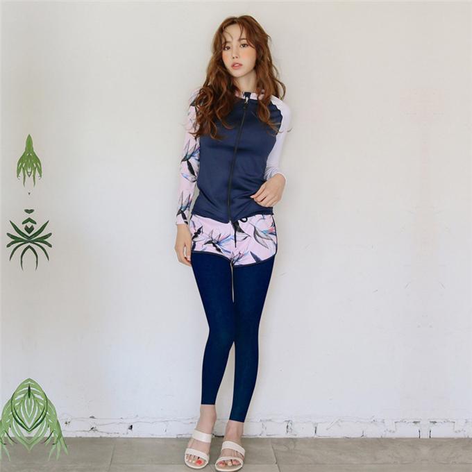 カップル 水着 ペアルック 水泳 速乾性 ラッシュガード 5点SET UV対策 オフショルダー バックフリル バックシャン メンズ : KSMCヤフーショップ - 通販 - Yahoo!ショッピング