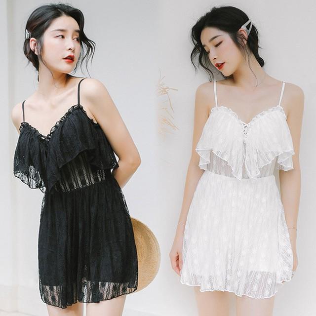 ワンピース水着 白 ホワイト 20代 30代 レディース 水着 黒 ブラック 体型カバー 白水着 キャミ お洒落 夏 スイムウェア 海 海水浴 : 0229-e86 : KSMCヤフーショップ ...