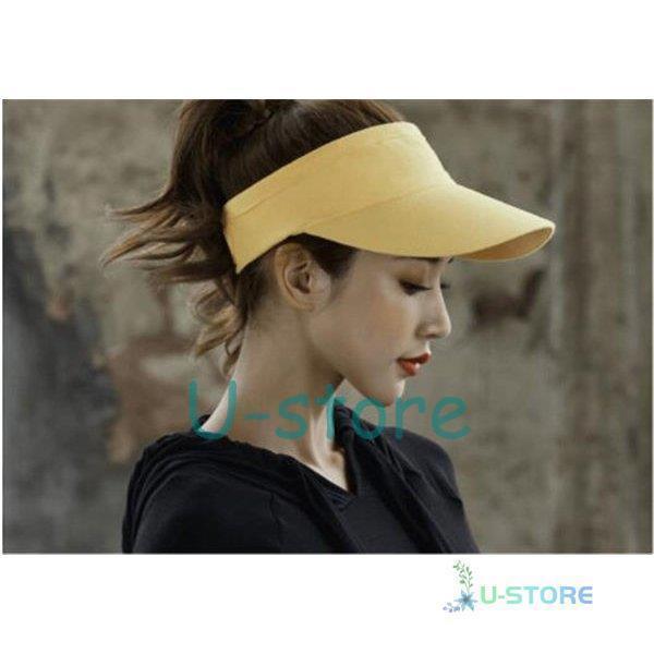 スポーツサンバイザー レディース つば広帽子 紫外線対策 UVカットハット 日焼け止め おしゃれ ファッション スポーティー 綿 : KSMCヤフーショップ - 通販 - Yahoo!ショッピング