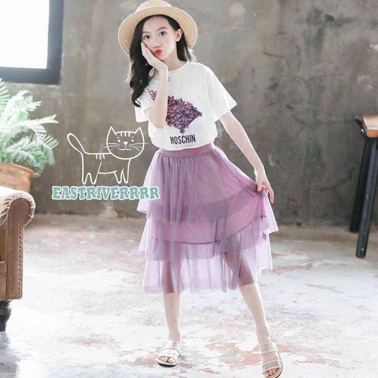 子供服 セットアップ キッズ 女の子 春夏 トップス 半袖 ブラウス tシャツ スカート 韓国子ども服 ジュニア ベビー服 薄手 涼しい おしゃれ 可愛い 新品 :0301-z1479 ...