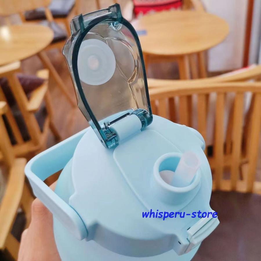 2000ml グラデーション 水筒 タイムマーカー付き 2リットル ウォーターボトル おしゃれ 大容量 軽量 ストロー : KSMCヤフーショップ - 通販 - Yahoo!ショッピング