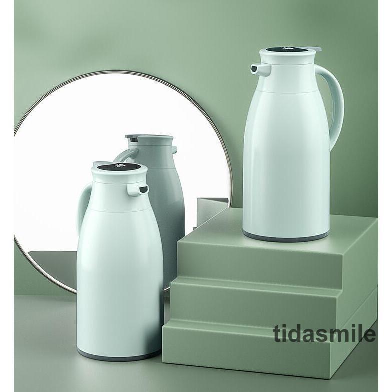 1.6L 魔法瓶 保温ポット 大容量 まほうびん ポット 48H保温 ガラス製 温度見え 温度を示す 水筒 北欧 保温 保冷 スリム 新生活 卓上 家 :0304-c119:KSMCヤフー ...