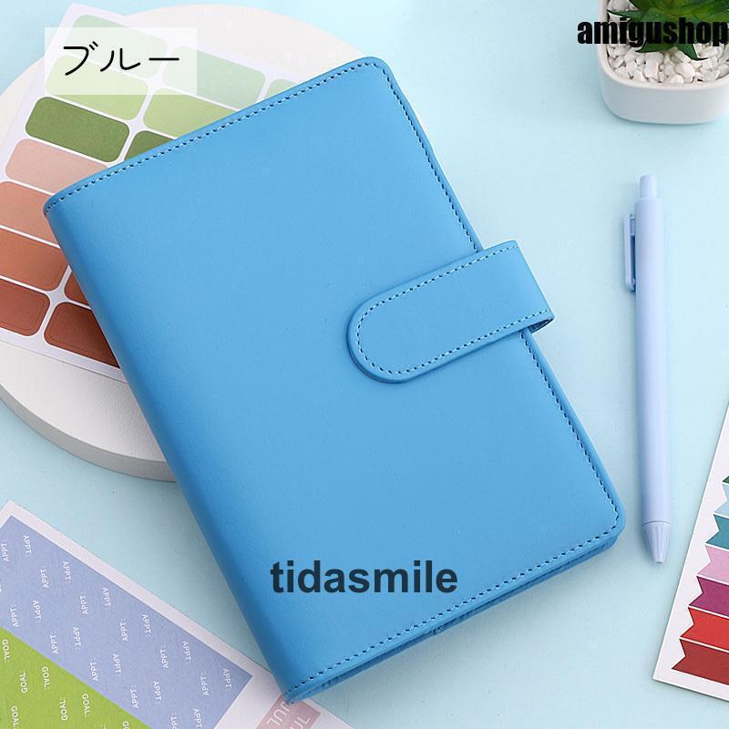 システム手帳 ルーズリーフ 男女兼用 文房具 ピンク ブラック ブルー グレー ホワイト PU カスタマイズ カラバリ豊富 : KSMCヤフーショップ - 通販 - Yahoo!ショッピング