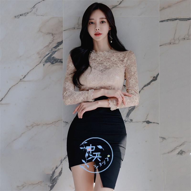 タイトワンピース 切り替えレースタイトワンピースミニ 韓国風 長袖 膝丈タイトワンピース 着痩せ 上品 20代30代 二次会パーティータイトワンピースミニ :0304-g513:KSMCヤフー ...