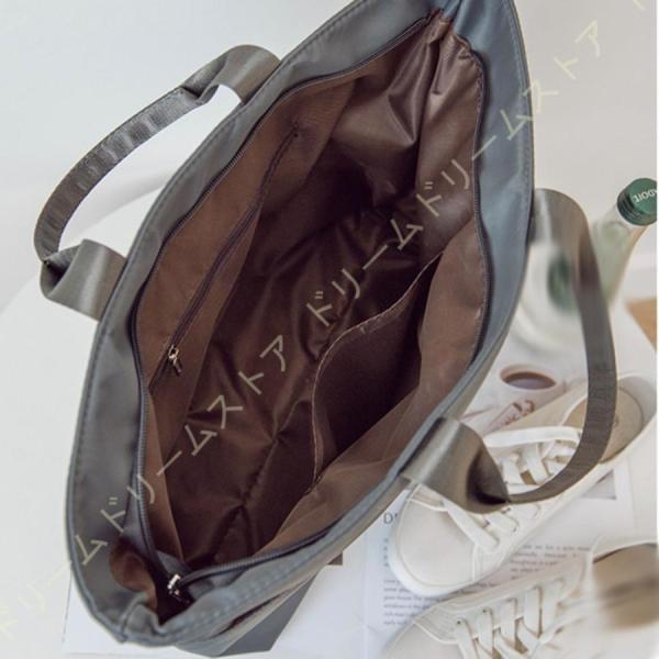 手提げ トートバッグ レディース ナイロン 無地 軽量 丈夫 大容量 おしゃれ 軽いカバン ファッション 通勤バッグ 撥水 通勤 通学 オフィス 出張 手提げバッグ : 0308-d677 ...