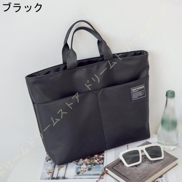 手提げ トートバッグ レディース ナイロン 無地 軽量 丈夫 大容量 おしゃれ 軽いカバン ファッション 通勤バッグ 撥水 通勤 通学 オフィス 出張 手提げバッグ : 0308-d677 ...