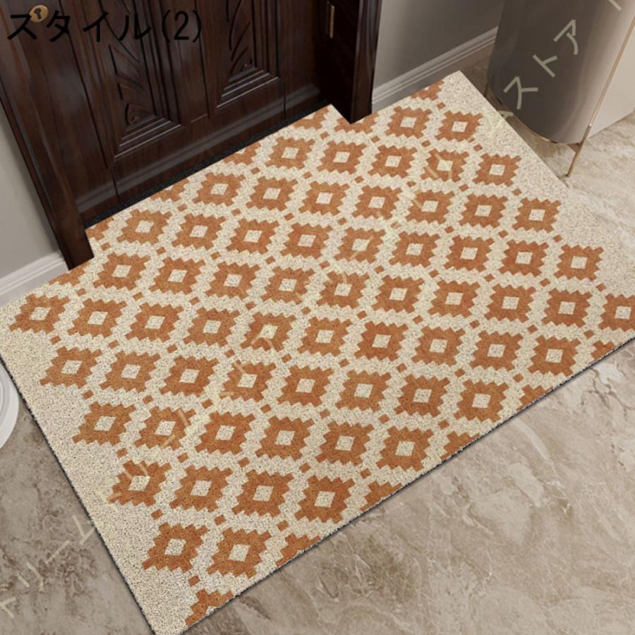 玄関マット WELCOME MAT 屋外 室内 屋内 洗える 薄型 大判 吸水速乾 滑り止め 防カビ 防ダニ 洗える 屋内外兼用 エントランスマット 室内マット 店舗 業務用 :0308 ...