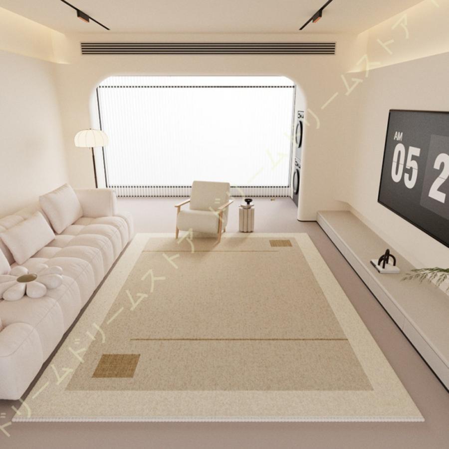 ラグ カーペット 床暖対応 ラグマット 1.5畳 厚手 防音 洗える 滑り止め付 床暖房 ホットカーペット対応 防ダニ 抗菌 低反発 ふわっと手触り 柔らかい : 0308-x77 ...