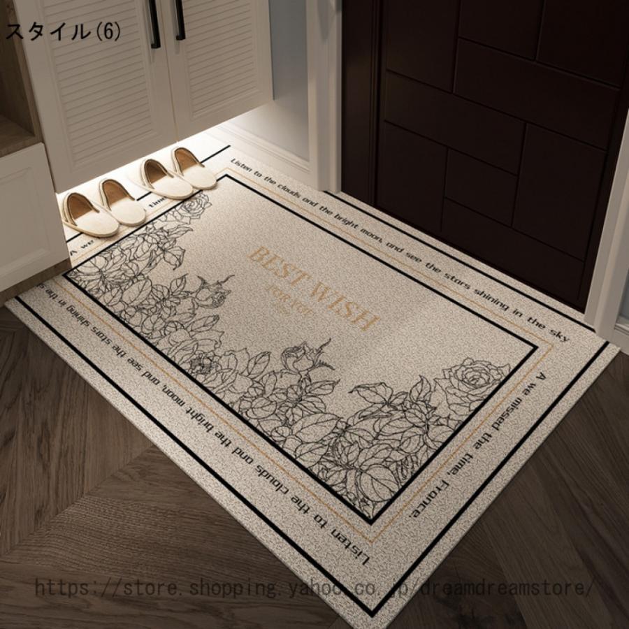 玄関マット 屋外 北欧 洗える 滑り止め 大判 花柄 外用 風水 大判 泥落とし エントランス 玄関 屋外用 泥除け ドアマット 北欧 ウェルカムマット :0308-x813:KSMCヤフー ...
