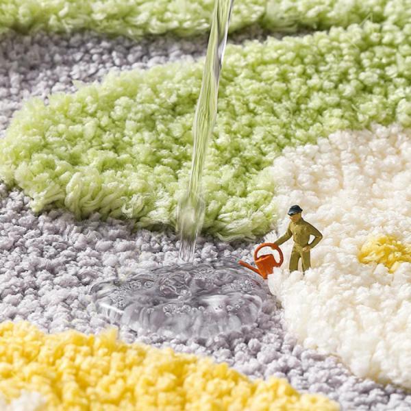 バスマット 洗面所 マット 玄関マット 洗える 北欧 おしゃれ すべり止め 洗濯機OK 黄色 イエロー グリーン 花柄 かわいい シンプル 風呂マット 室内 : KSMCヤフーショップ ...