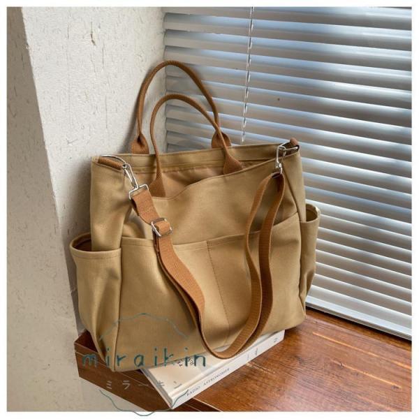 ショルダーバッグ レディース 斜めがけ 軽い 2way トートバッグ 帆布 大きめ 通勤バッグ a4 軽量 大容量 女性 カバン ビジネス おしゃれ 30代 40代 50代 :0320 ...