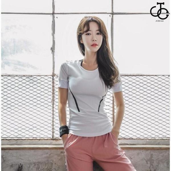 スポーツウェア ヨガウェア トレーニングウェア ランニングウェア レディース 上下セット 夏 ジム フィットネス 吸汗 速乾 Tシャツ パンツ トップス 母の日 :a-349:KSMCヤフー ...