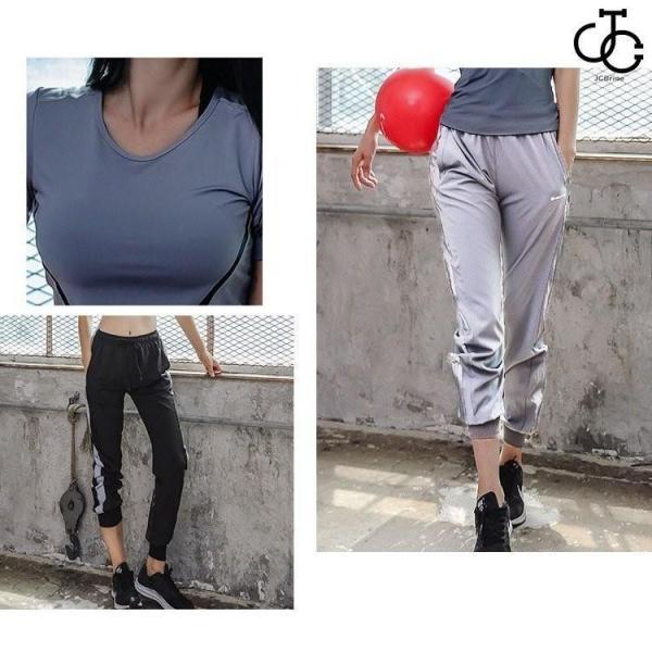 スポーツウェア ヨガウェア トレーニングウェア ランニングウェア レディース 上下セット 夏 ジム フィットネス 吸汗 速乾 Tシャツ パンツ トップス 母の日 :a-349:KSMCヤフー ...