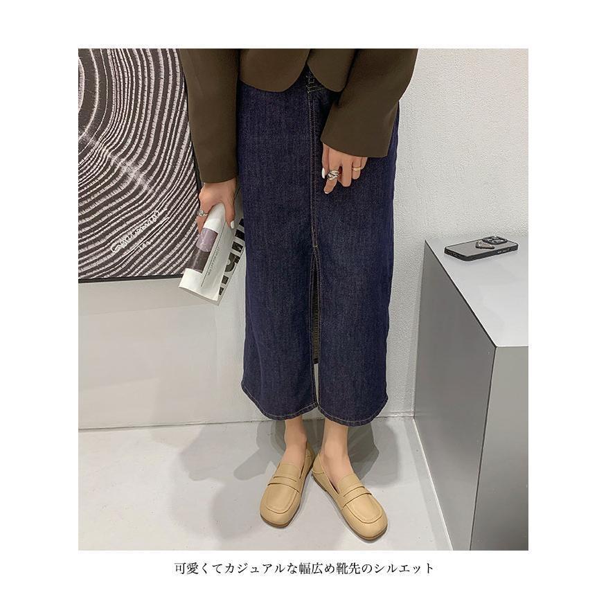 ローファー レディース フラットシューズ フェイクレザー シューズ スクエアトゥ 楽ちん フラット底 PUローファー 靴 レトロ おしゃれ 婦人靴 高級感 : aki-hosyu ...