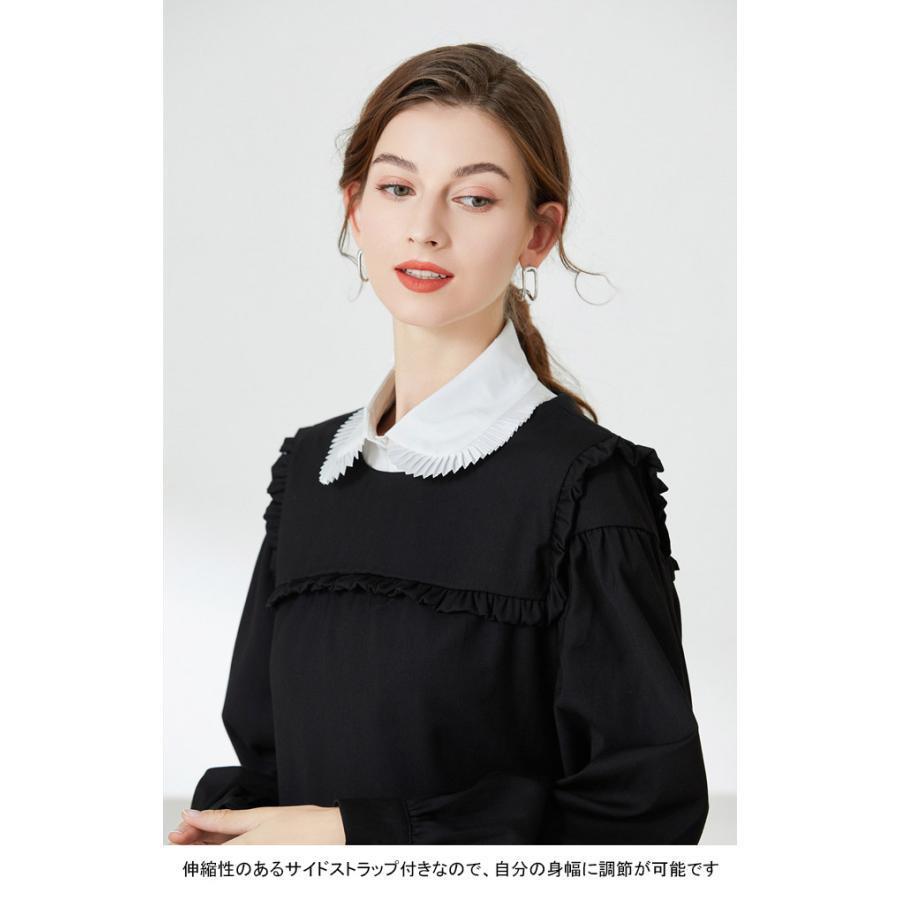付け襟 レディース フェイクカラー 無地 フリル リボン付き アジャスター付き 調節 重ね着風 大人可愛い 女性用 レイヤード :aki-hosyu-20230526270:KSMCヤフー ...