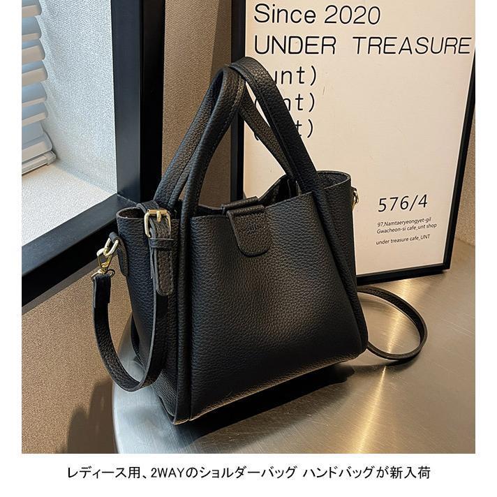 ショルダーバッグ レディース ハンドバッグ PUレザー 無地 2WAY 大容量 肩掛け 斜めがけ 小物収納 ストラップ スナップボタン シンプル : KSMCヤフーショップ - 通販 ...