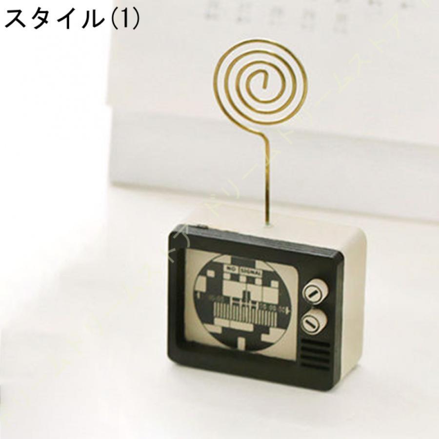 置物 メモスタンド メモクリップ カードスタンド 写真立て 便箋クリップ オフィス レストラン用 贈り物メモホルダー 看板型 名刺 卓上 装飾 ミニ レジン製 : aki-zw ...