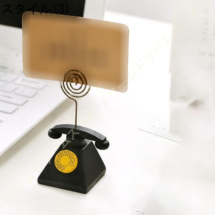 置物 メモスタンド メモクリップ カードスタンド 写真立て 便箋クリップ オフィス レストラン用 贈り物メモホルダー 看板型 名刺 卓上 装飾 ミニ レジン製 : aki-zw ...