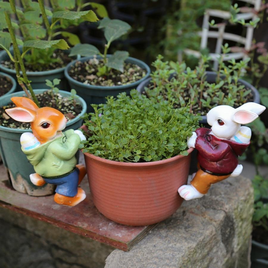 オブジェ 園庭 おしゃれ 屋内 置物 動物 うさぎ 北欧 キュート ガーデンオーナメント ゼントルームの装飾 癒しグッズ ギフト 贈り物 レジン プレゼント : KSMCヤフーショップ ...