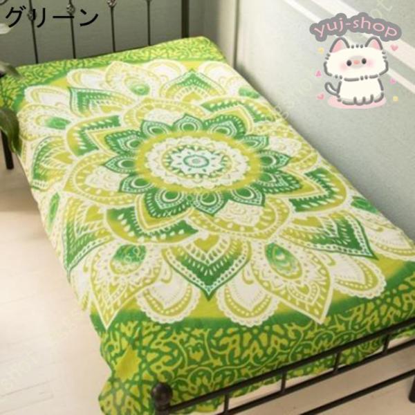 マルチカバー 長方形 150×225cm マンダラ インド綿100％ ベッドカバー 布 マルチクロス ソファ かわいい アジアン エスニック カーテン おしゃれ インテリア : KSMCヤフー ...