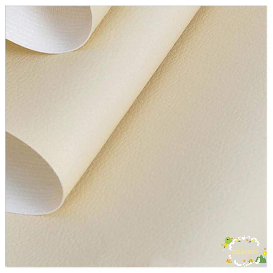 PVC人工皮革ラゲッジファブリック 合皮生地 フェイクレザー生地 ソファー補修シート 無溶剤 無臭い 防水 柔らかい 耐久 張替え DIY，合成皮革 、オフホワイト、 : dk ...