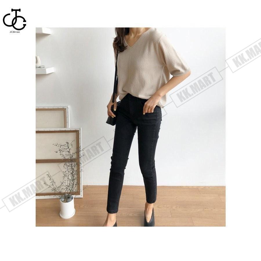 サマーニット レディース Vネック トップス リブ ドロップショルダー 半袖 ショート 無地 春夏 : KSMCヤフーショップ - 通販 - Yahoo!ショッピング