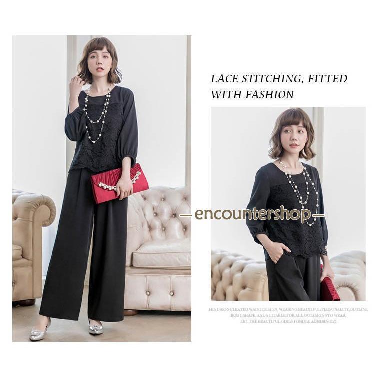 パーティードレス 結婚式 パンツドレス セットアップ パンツスーツ フォーマルドレス レース ツーピース 大きいサイズ 20代 30代 40代 : dk-11131235 : KSMCヤフー ...
