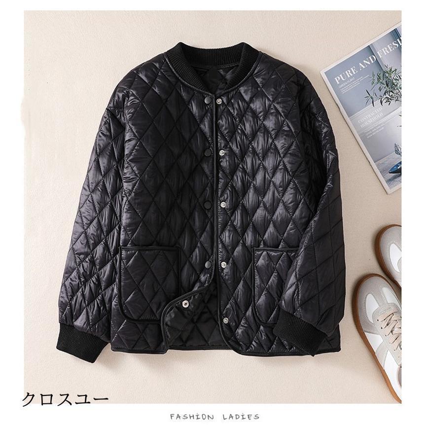 キルティングジャケット レディース 中綿ジャケット シャレ感のある キルトコート ショート丈 シンプル ボタン留め サイズM〜2XL 大人っぽい : KSMCヤフーショップ - 通販 ...
