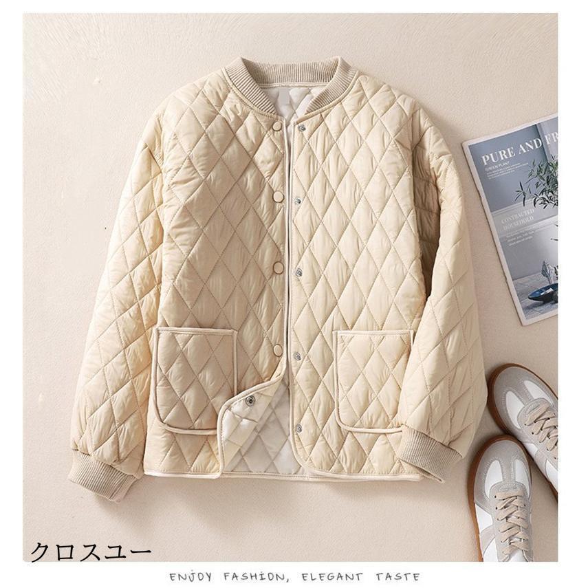 キルティングジャケット レディース 中綿ジャケット シャレ感のある キルトコート ショート丈 シンプル ボタン留め サイズM〜2XL 大人っぽい : KSMCヤフーショップ - 通販 ...