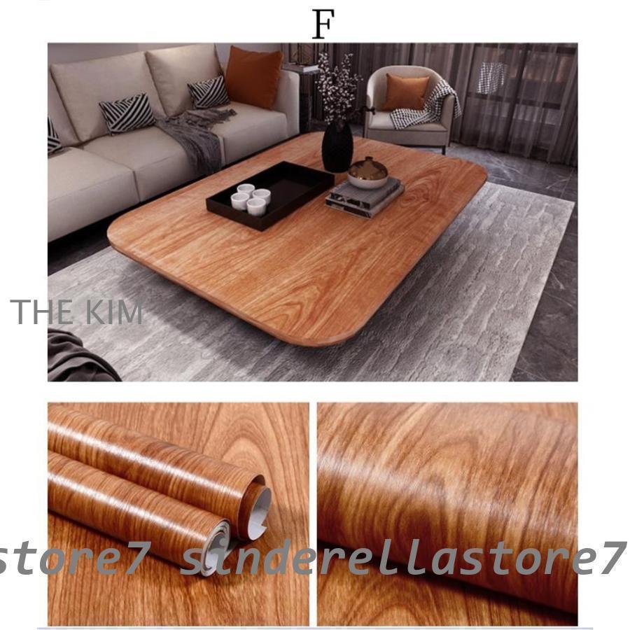 ブランド登録なし 壁紙 壁紙シール リメイクシート 木目 のり付き はがせる カッティングシート 防水 耐熱 防カビ 賃貸 キッチン テーブル 家具 diy : KSMCヤフーショップ ...